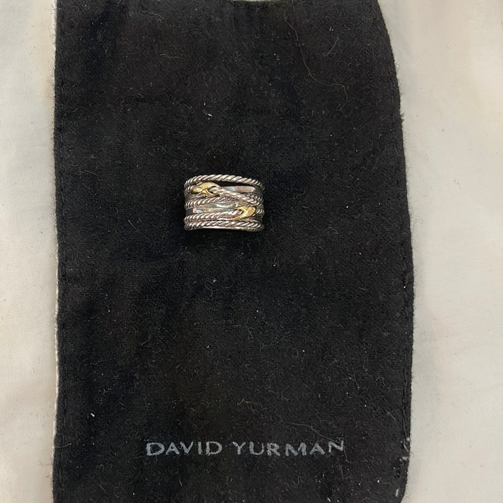 David Yurman Ring - Cross Cross - Gem